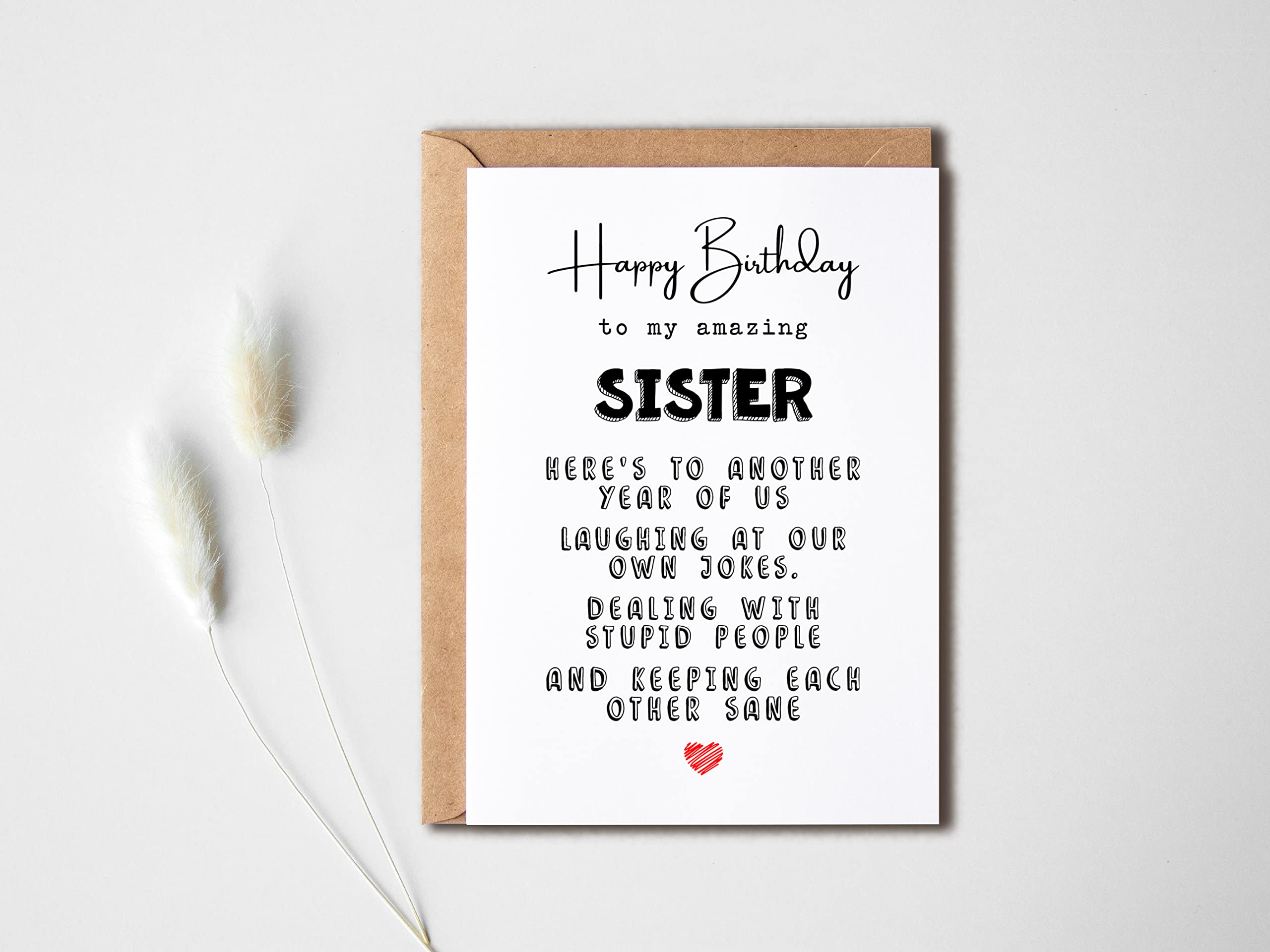 KrysDesigns Happy Birthday Card, 5 x 7 inches, Blank inside, Envelope included