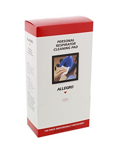 Allegro 1001 Respirator Cleaning Pad, 8" x 5", White - 037-1001