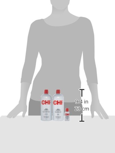 CHI Infra Shampoo 32oz , Infra Treatment 32oz & Silk Infusion 2oz Kit
