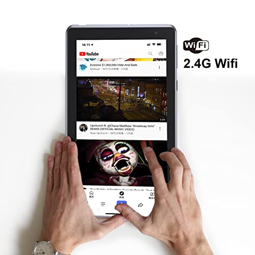 Android Tablet 8 inch, Android 12.0 Tableta 32GB Storage 512GB SD Expansion Tablets PC, Quad-core Processor 2GB RAM 1280x800 IPS HD Touchscreen Dual Camera Tablets, Support WiFi6, BT, 4300 mAh Battery