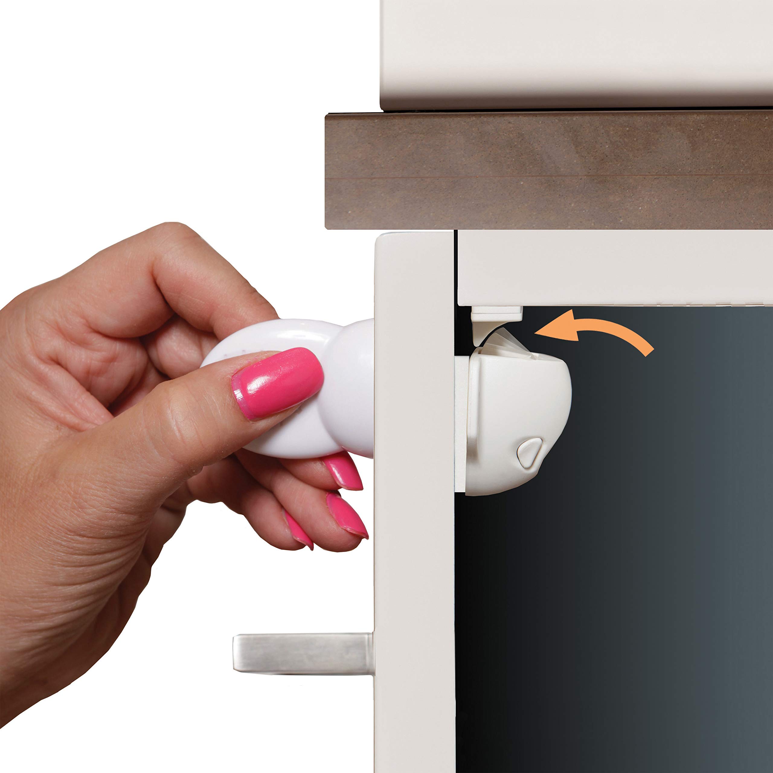 Dreambaby Adhesive Mag Lock Replacement Spare Key (1 Pc) - Suitable Adhesive Magnetic Locks - for Cabinet & Drawers Magnetic Latches - White