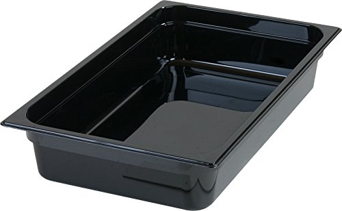Carlisle FoodService Products 10401B03 StorPlus High Heat Food Pan, 4" Deep, Full Size, Black