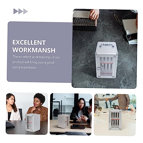 MAGICLULU Mobile Phone Safe Storage Cabinet with Lock Desk Speaker Smart Phone Cell Phone Cabinet Cell Block Phone Jail Fridge Locks Aluminum Alloy Frame, Fiberboard Phone Storage Box Locker