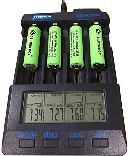 OXWINOU AA Ni-MH 600mAh 1.2V Rechargeable Battery for Outdoor Solar Lights,Garden Lights, Remotes, Mice (Green 4 PCS)