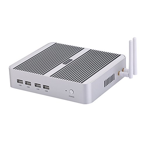 HUNSN Fanless Mini PC, Desktop Computer, HTPC, Kodi Box, Windows 11 or Linux Ubuntu, I5 8250U 8260U 8259U 8265U 8269U 8350U, BM07, VGA, HDMI, 4 x USB3.0, 4 x USB2.0, LAN, 8G RAM, 128G SSD