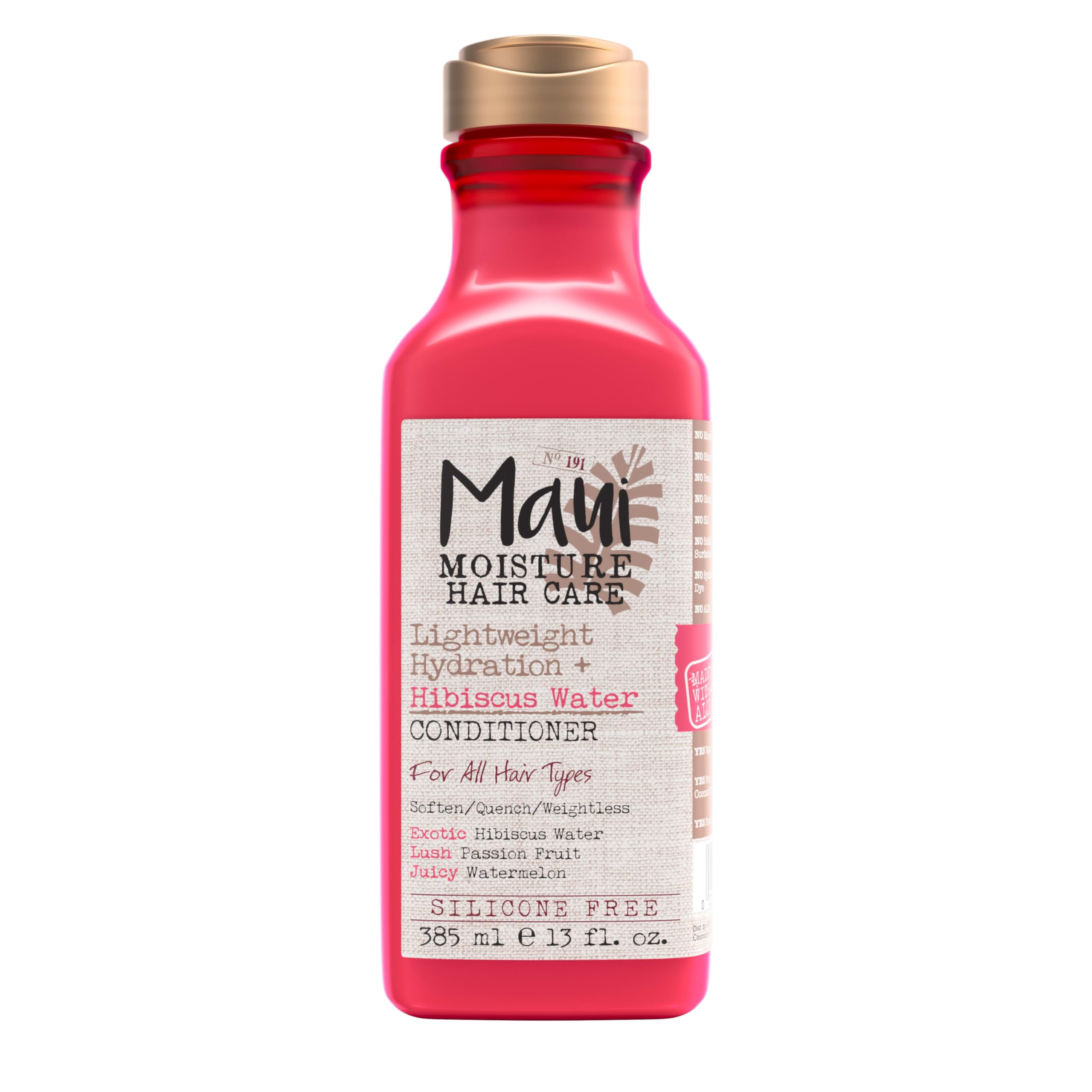 Maui Moisture Lightweight Hydration + Hibiscus Water Conditioner for Daily Moisture, No Sulfates, 13 fl oz