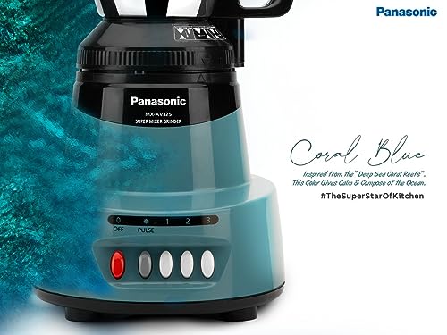 Panasonic Super Mixer Grinder MX-AV325 3 Stainless Steel Jars 600 Watts 110-120 Volt US & CANADA