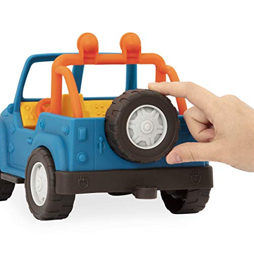 Battat Wonder Wheels 4 X 4 β Blue Off-Road Toy Truck with Spare Tire & Detailed Engine for Toddlers Age 1 & Up β 100% Recyclable