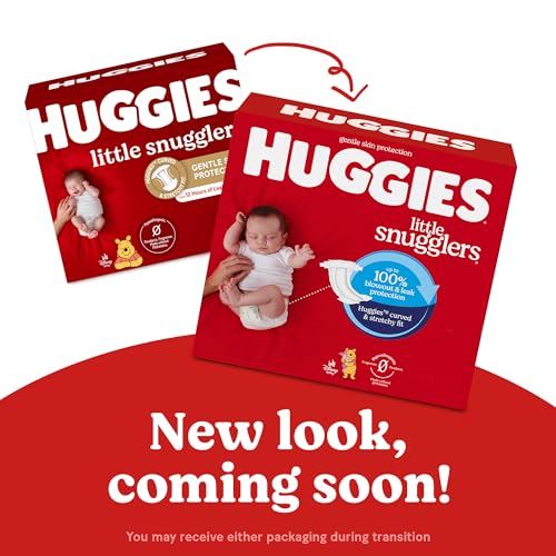 Huggies Size 4 Diapers, Little Snugglers Baby Diapers, Size 4 (22-37 lbs), 22 Count