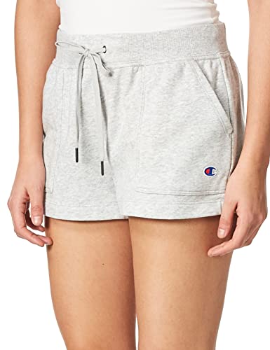 Champion Women's, Campus French Terry, Moisture-Wicking Gym Shorts, 2.5", Oxford Gray, Medium