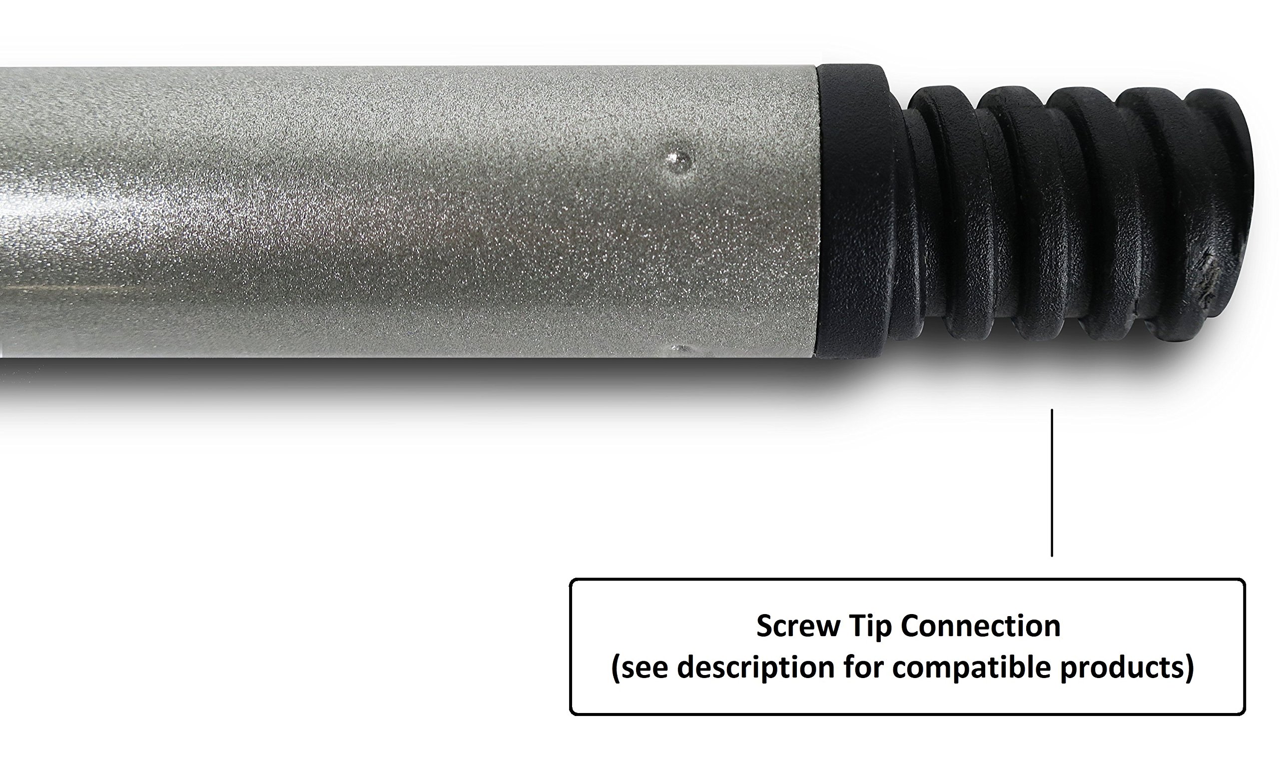 Fuller Brush Adjustable Telescopic Steel Handle, 29-52-Inch