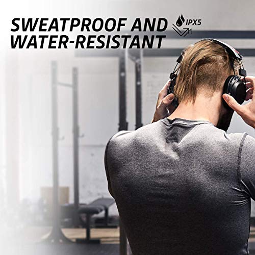 BackBeat FIT 6100 Wireless Bluetooth Headphones, Sport, Sweatproof and Water-Resistant, Black (Renewed)