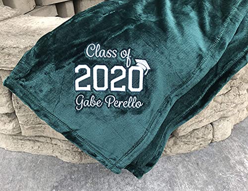 The Crafty Engineer Custom Senior 2023 Gift Sherpa Throw Blanket