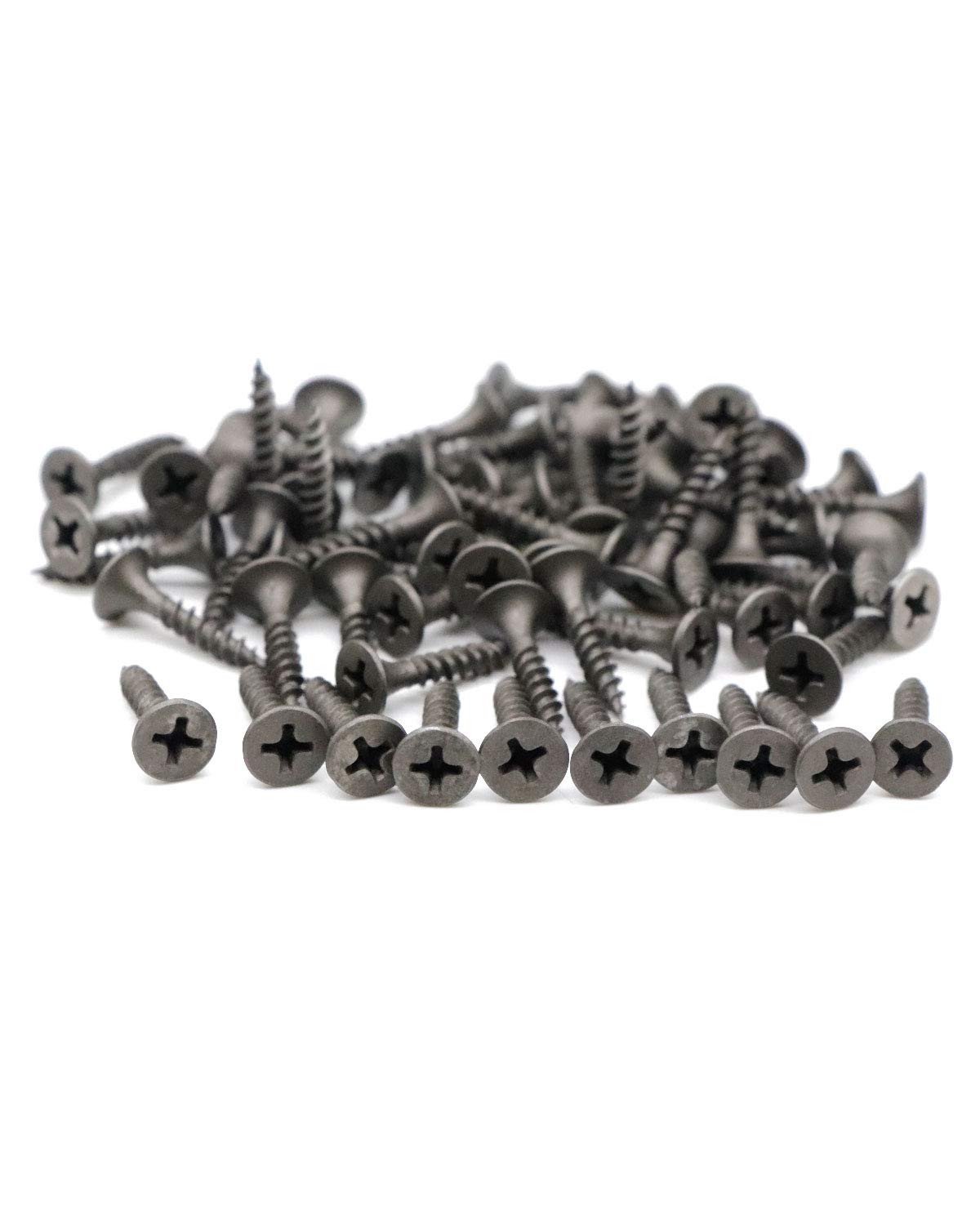 IMScrews 200pcs #6 x 3/4" Flat Head Phillips Drywall Screws, Fine Thread, Sharp Point Sheetrock Wood Screws, Carbon Steel, Gray Phosphate