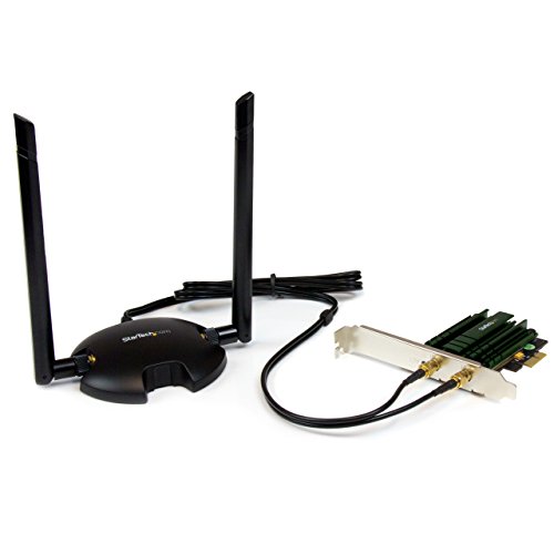StarTech.com PCI Express AC1200 Dual Band Wireless-AC Network Adapter - PCIe 802.11ac WiFi Card - 2.4 / 5GHz Wireless-AC Card, TAA (PEX867WAC22)