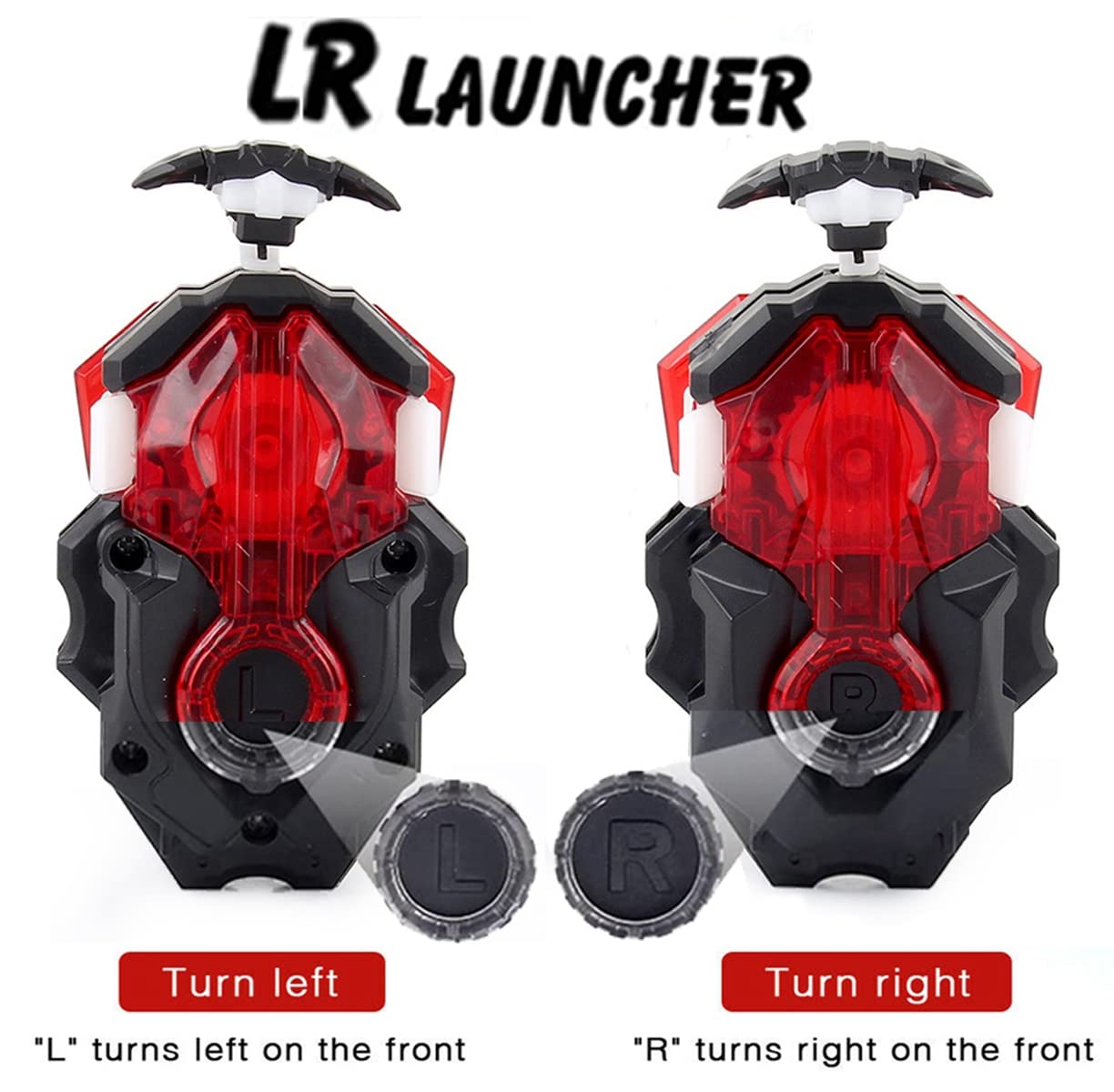 CombatGyro B-184 Launcher Bay Blades Toy Evolution B-131 Booster Dead Phoenix.0.at Starter Set LR Launcher Grip Metal Fusion God Bey Battling Tops Burst Gaming Toy Gift for Boys Age 4-7 8-12+