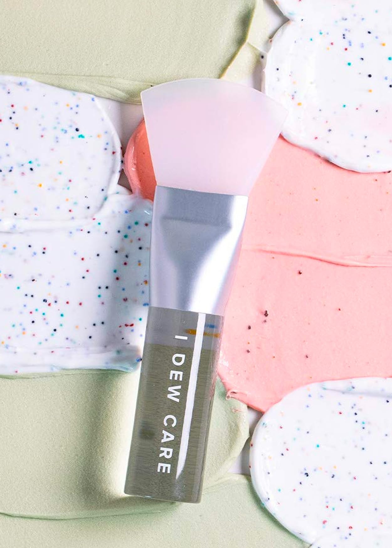 I DEW CARE Soft Facil Tool - Silicone Face Mask Brush | Wash Off, Applicator, Skin Care Spatula, Cruelty-free, Hygienic, Compact Size
