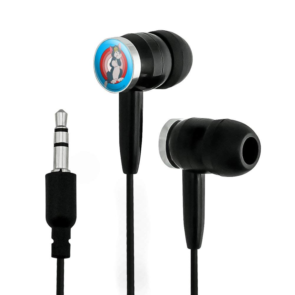 GRAPHICS & MORE Tom and Jerry Tom Character Novelty in-Ear Earbud Headphones