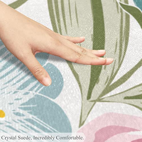 Area Rugs for Bedroom, Luxurious Soft and Thick Non-Slip Carpet for Baby Room, Nursery Modern Decor Rug, Modern Pastorable Flower Spring Floral