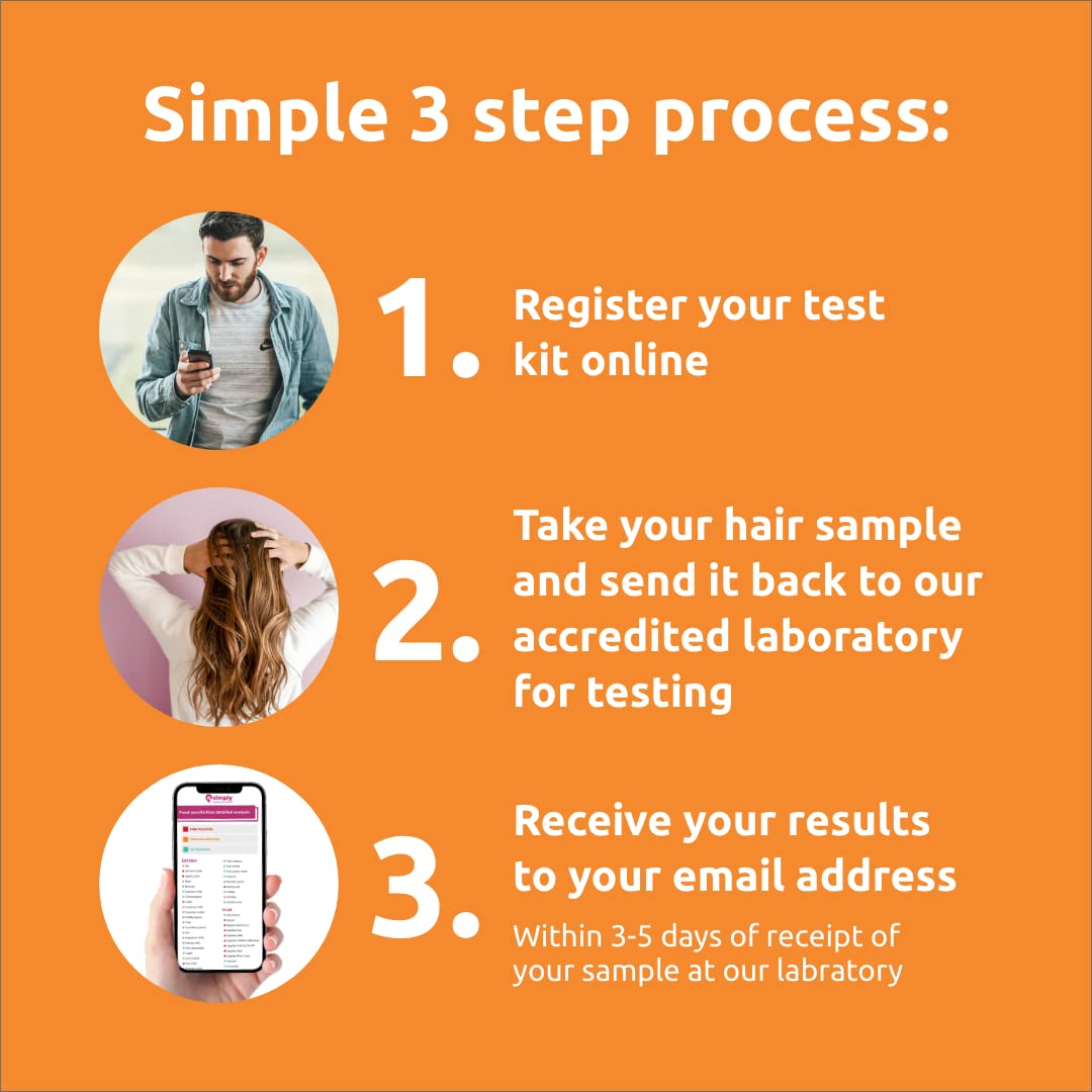 Advanced Health & Food Sensitivity Test by SSC (700+ Items Tested), Environmental & Food Intolerance Testing Kit for Adults, Accurate Hair Analysis at Home Test Kit