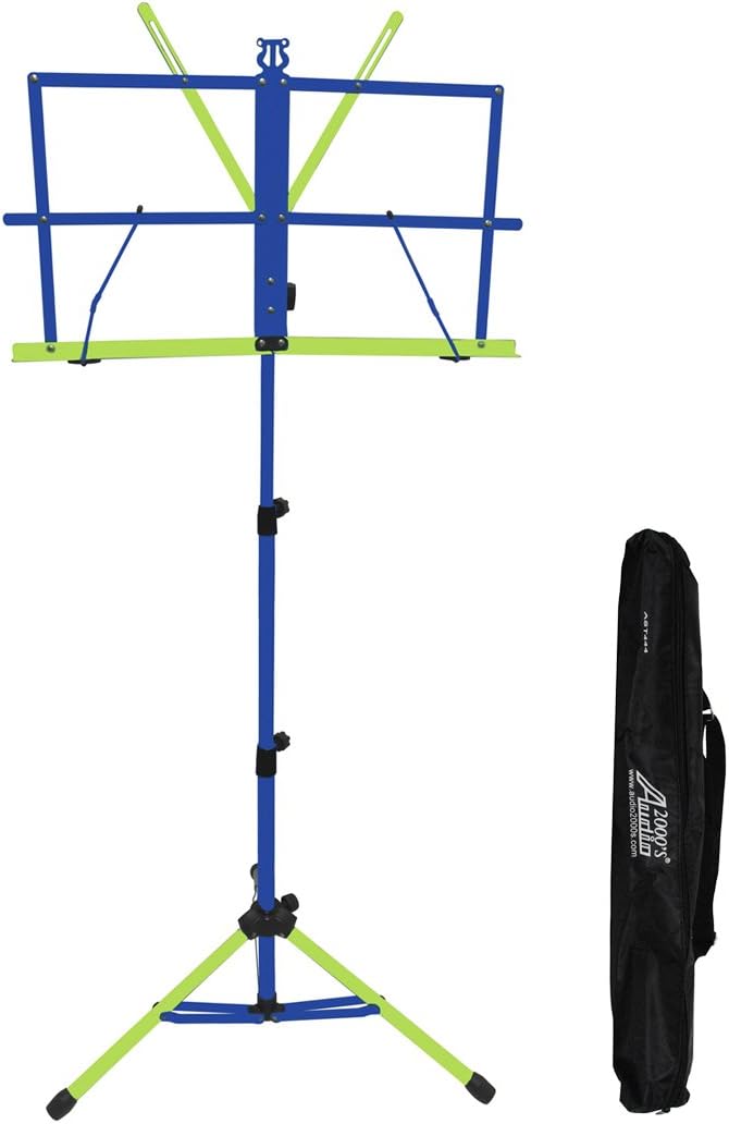 Audio 2000s 60" Height Portable Sheet Music Stand Blue/Green AST4449
