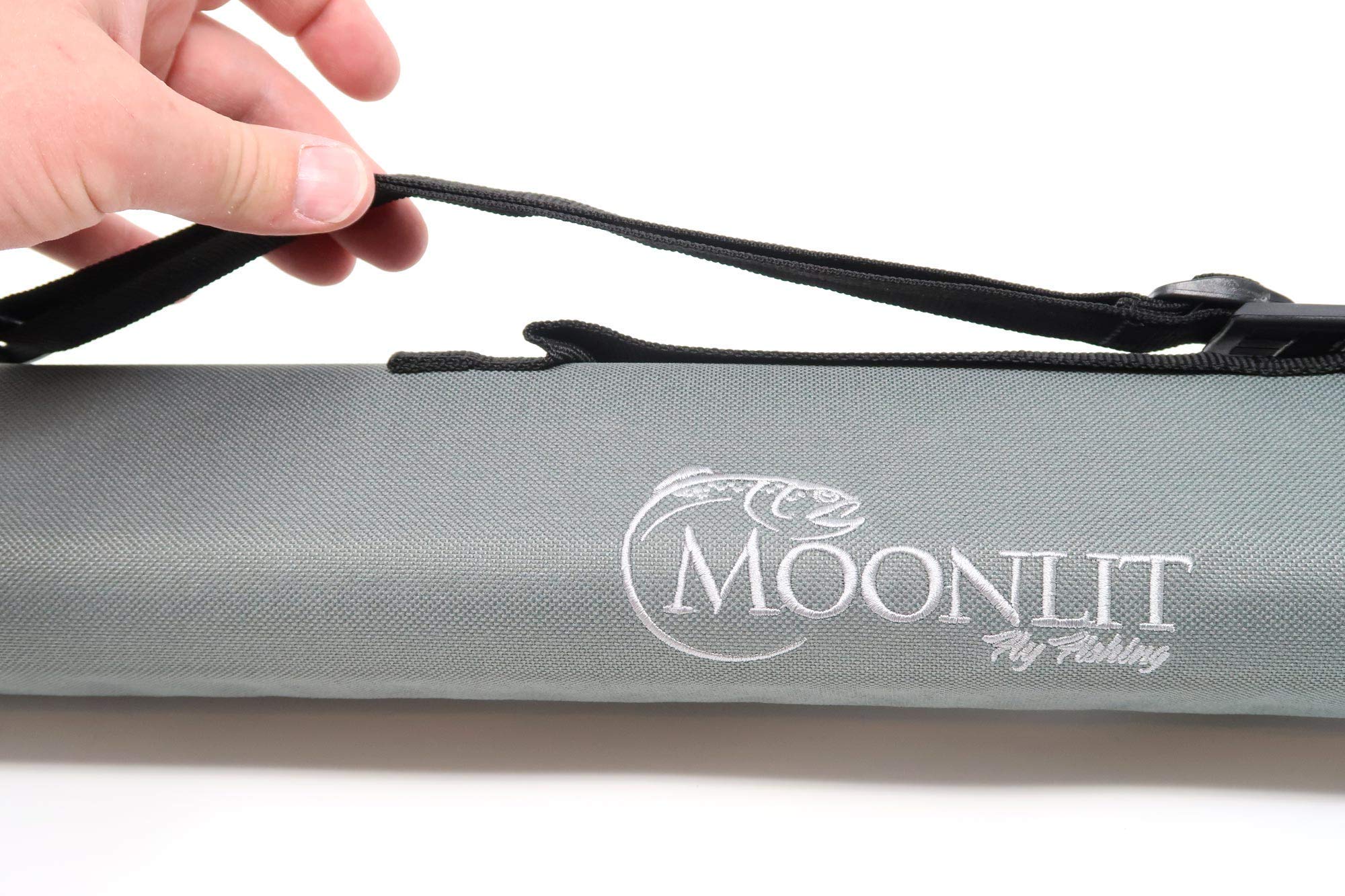 4wt Moonlit Lunar S-Glass Fiberglass Fly Fishing Rod (7' 6", 4 Piece, red)
