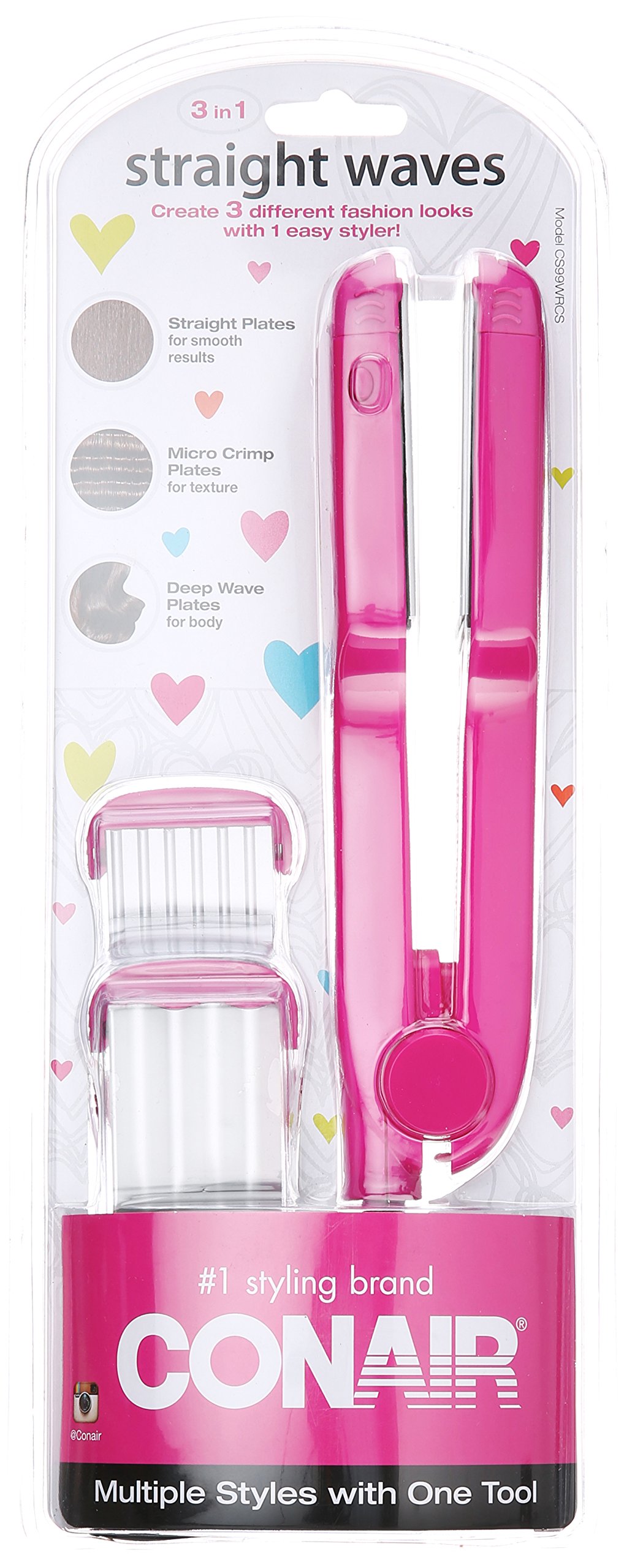 Conair 3-in-1 straight waves specialty styler