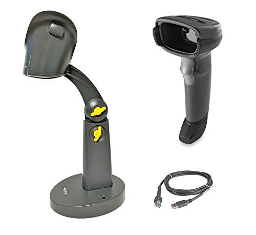 Clover Barcode Scanner, with Hands-Free Stand, USB Corded | for Clover Station and Mini (Zebra/Symbol DS2208) (Renewed)