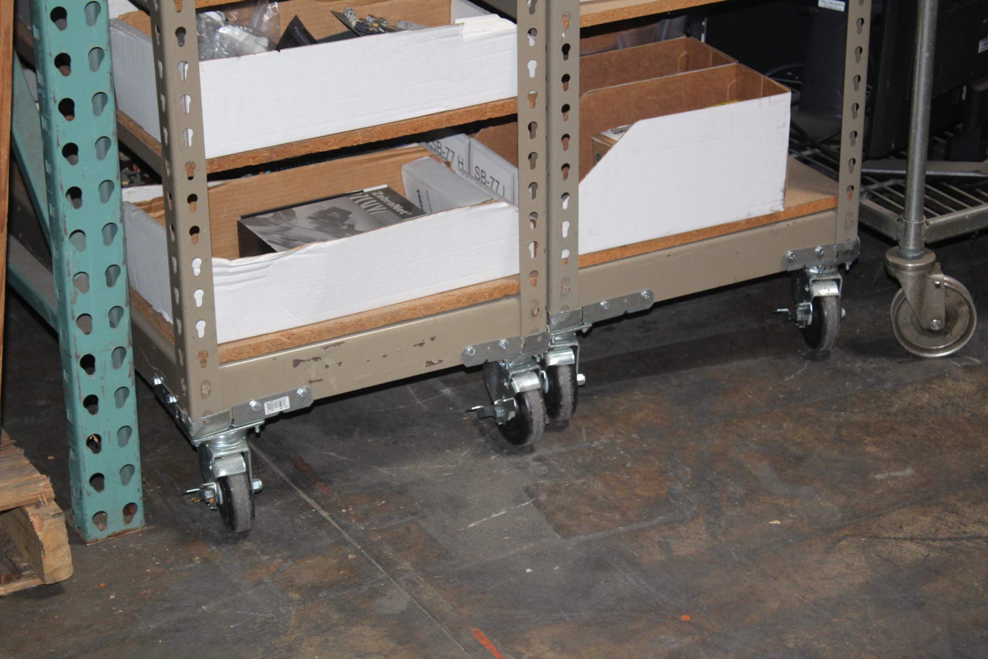 Stanly 4pc - Boltless Rack Mobility Kit with Casters