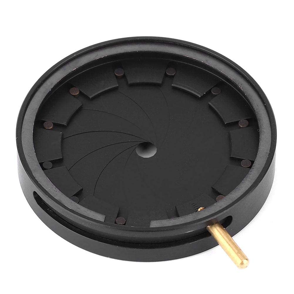 Walfront Microscope Adapter, SK23, Black Metal Diaphragm with Adjustable Aperture (1.5-23mm), Laboratory Microscope Accessory