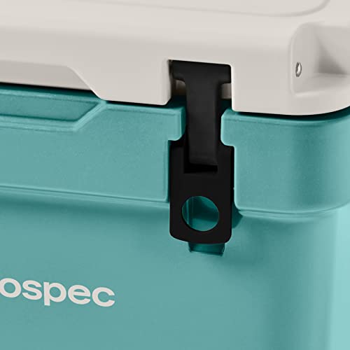 Retrospec Palisade Rotomolded 25 Qt Cooler - Fully Insulated Portable Ice Chest with Built in Bottle Opener, Tie-Down Slots & Dry Goods Basket - Large Beach, Camping & Travel Coolers - Blue Ridge