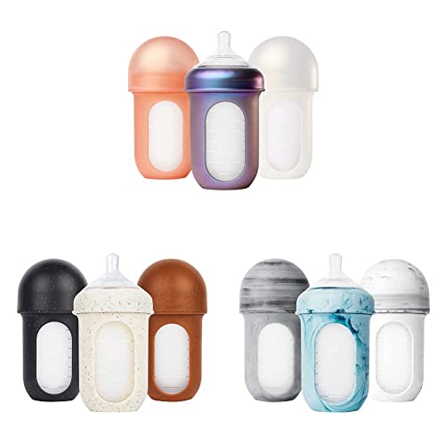Boon NURSH Reusable Silicone Baby Bottles & NURSH Reusable Silicone Baby Bottles & NURSH Reusable Silicone Baby Bottles