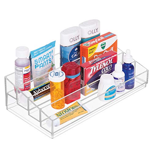 iDesign Tiered Cosmetics & Nail Polish Organizer, The Clarity Collection β 12.75 IN X 6.5IN X 3.75 IN, Clear