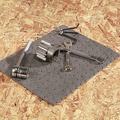 Absorbent Mat Pads in a Dispenser Box by New Pig | Premium Oil Absorbent Pads | 10" x 13" Oil Mats | 100 All Purpose Premium Absorbent Pads | Heavyweight | MAT251