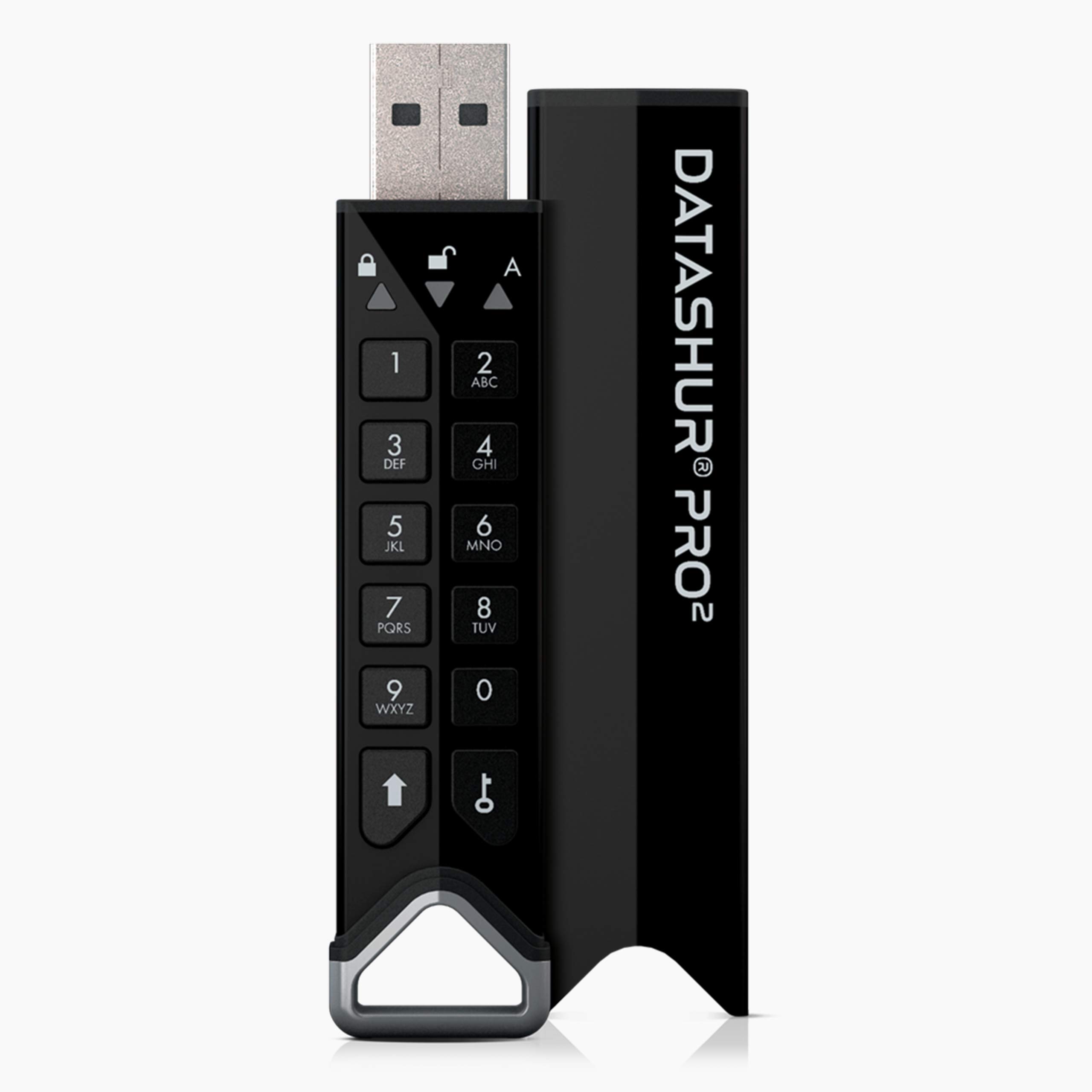 iStorage datAshur PRO2 512 GB | Secure Flash Drive | FIPS 140-2 Level 3 Certified | Password protected | Dust/Water-Resistant