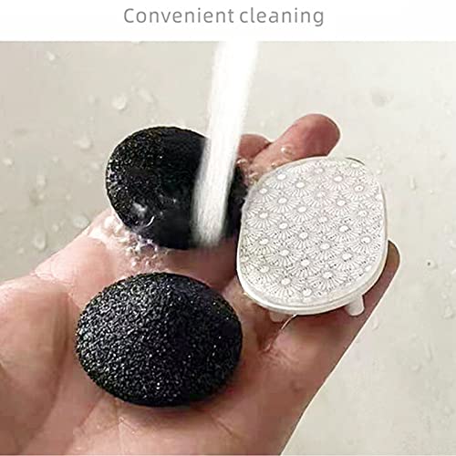 Foot File Sander, Multi Function Double Grinding Remove Calluses Electric Foot Callus Remover for Women for Home Use Peal Black