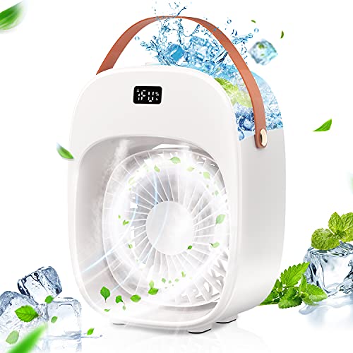BNT Mini Air Conditioner，Upgraded Multifunction 3 in 1 Car Air Conditioner with Mist Sprayer， USB Mini Portable Air Conditioner for Room/Tent/Office/Bedroom/Car