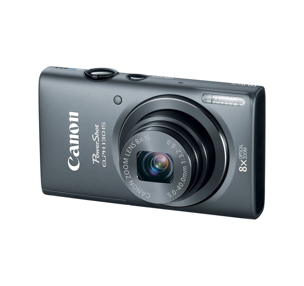 Canon PowerShot ELPH 130 IS 16.0 MP Digital Camera with 8x Optical Zoom 28mm Wide-Angle Lens and 720p HD Video Recording (Gray) (OLD MODEL)