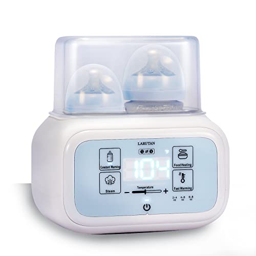 Baby Bottle Warmer Milk Pot LARUTAN 9in1 Baby Food Warmer (White)