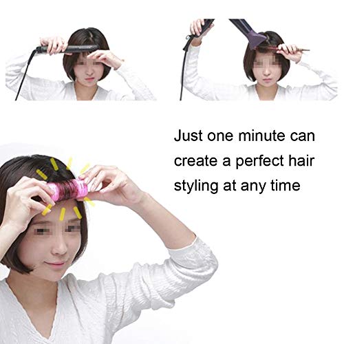 USB Instant Heat Ceramic Hot Hair Rollers, Portable Hair Curlers Bangs Curling Hair Styling Tool Mini Electric Hair Curler DIY Hairdressing Tool