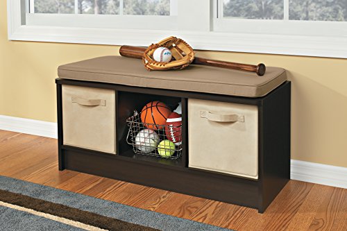 ClosetMaid 1570 Cubeicals 3-Cube Storage Bench, Espresso
