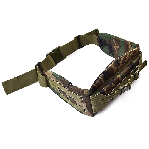 A.L.I.C.E Kidney Belt and Alice Kidney pad with Strap belt/tactical belt/Hip Belt/Kidney belt for framed rucksack LC-2/ALICE Pack woodland camo