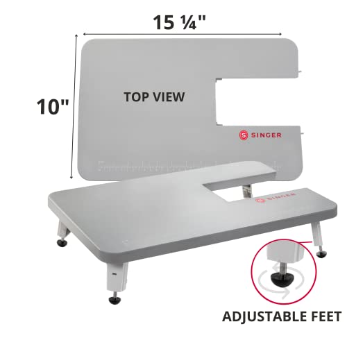 Singer 4411, 4423, 4432, and 4452 Mechanical Heavy Duty Sewing Machines Extension Table, Gray