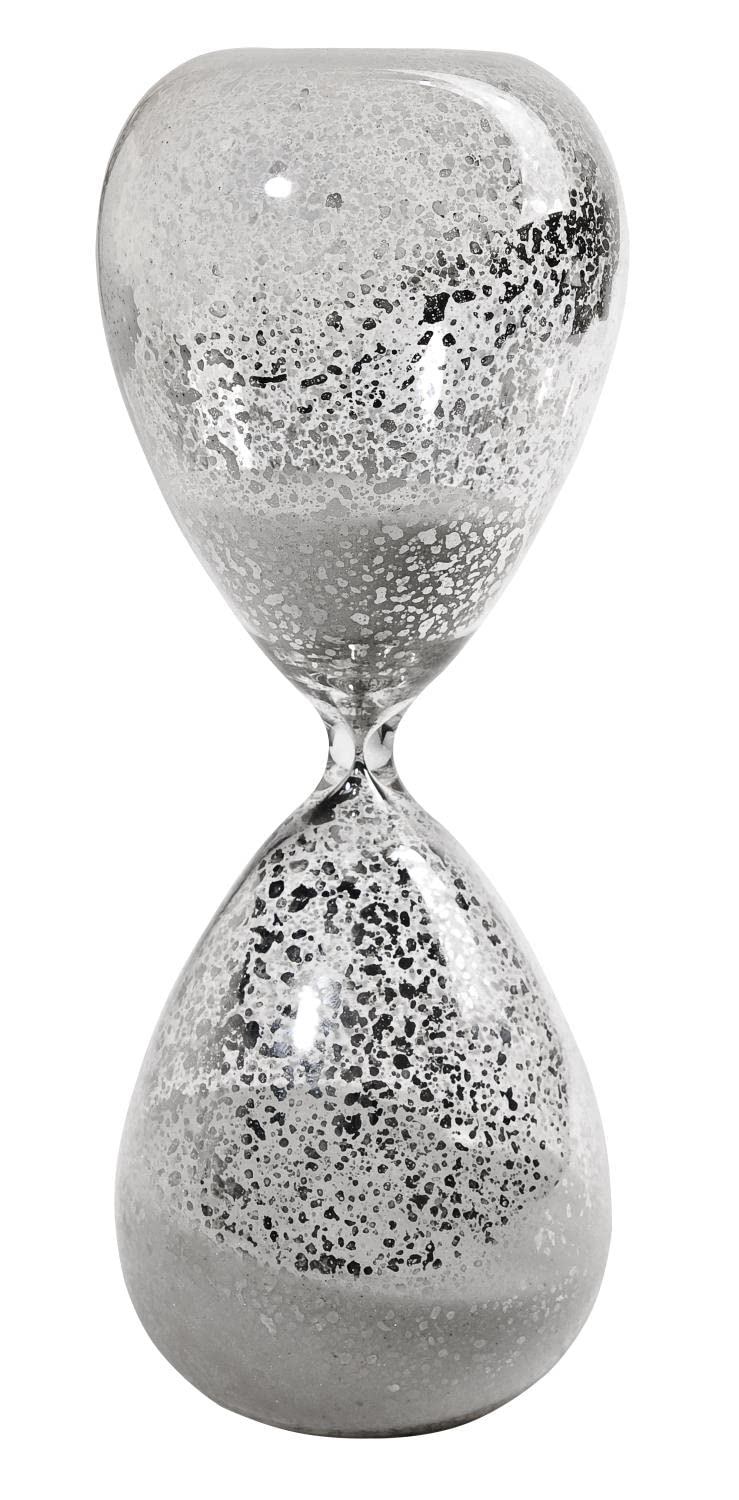 A&B Home 1 Hr. Mercury Hour Glass Sand Timer 10" White