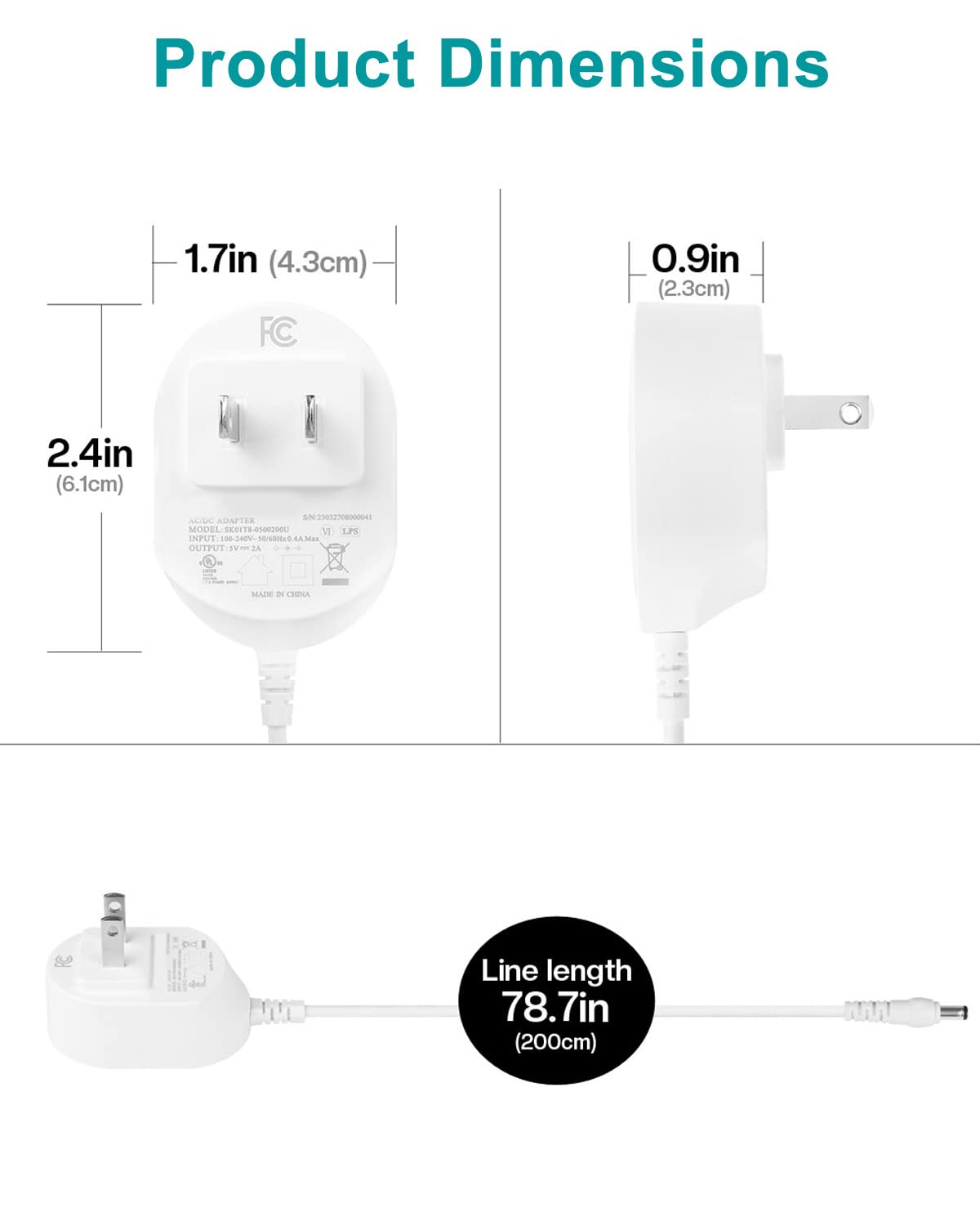 5V Swing Power Cord for Graco Simple Sway, DuoGlider, Glider LX/Elite/Premier/Petite LX, DuetSoothe, DuetConnect LX, Duet Sweetpeace, for Nova Baby Swing Replacement Charger Adapter