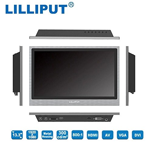 LILLIPUT 13.3 inch LED Displays TK1330-NP/C/T Full HD Industrial Capacitive Touch Monitor with HDMI, VGA, DVI & A/V inputs,