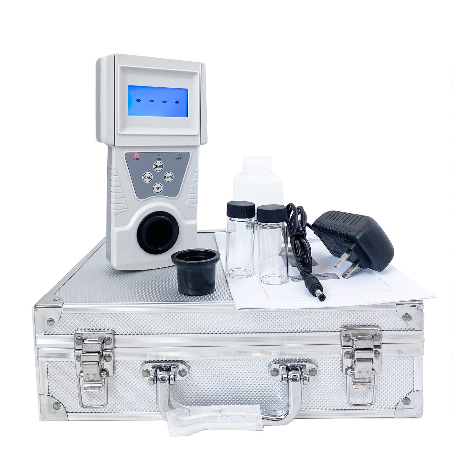 HFBTE Turbidity Meter Turbidimeter Turbidity Tester Analyzer Portable Turbidimeter Lab Turbidity Meters with Range 0 to 200 NTU Minimum Indication 0.1 NTU Formazine Standard Turbidity Solution