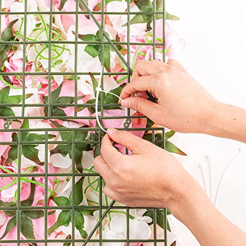 Flower Wall Decor 3D Flower Wall Panel Silk Flowers for Wedding Backdrop, Bridal Shower, Event, Baby Girls Room, Nursery, Home Decor, Pink Wall Decor (Rose and Hydrangea Premium Silk Flowers)