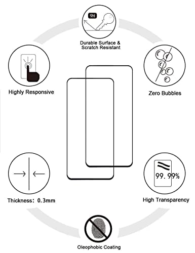 Compatible with Honor X9 Case Kickstand with Tempered Glass Screen Protector [2 Pieces], Hybrid Heavy Duty Armor Dual Layer Anti-Scratch Phone Case Cover, Blue