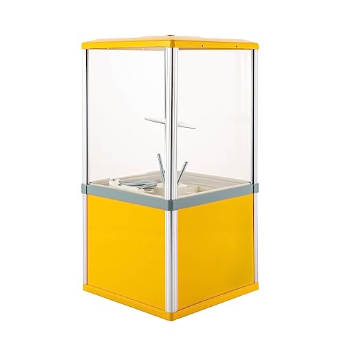 Big Gumball Machine, Commercial Candy & Gumball Vending Machine, Heavy Duty Red Metal with Large Glass Window, Coin Operated